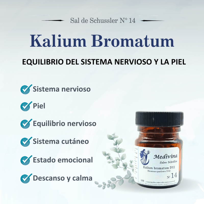 Sal de Schüssler Nº14 Kalium Bromatum – Sistema nervioso, piel y equil ...